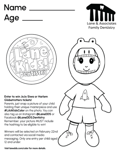 Lane Kids Coloring Contest | Win Tix to JoJo Siwa or Harlem Globetrotters!